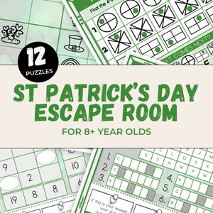St Patrick's Day Escape Room for Kids, Printable Party Game, Paddy's ...