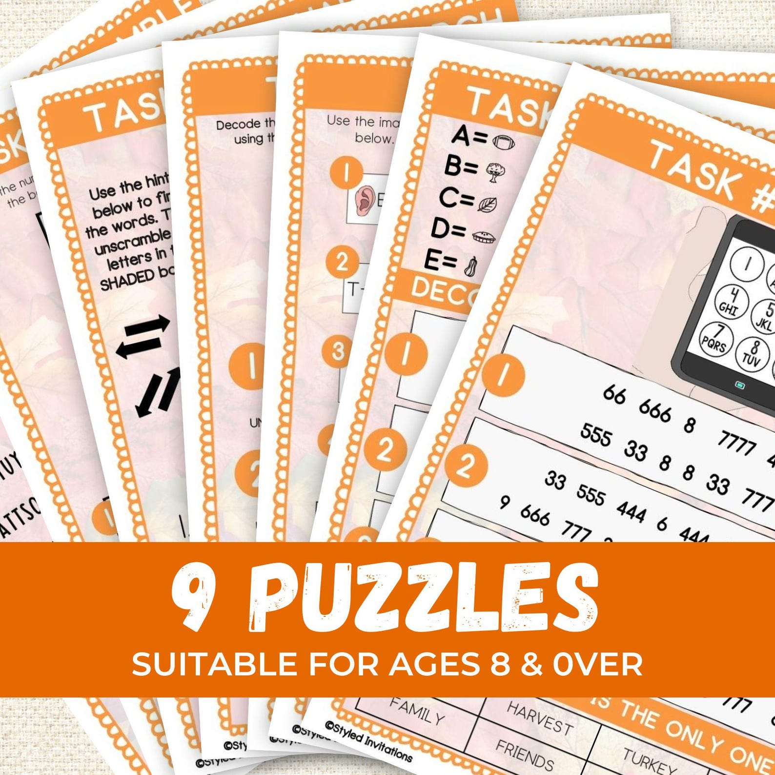 Thanksgiving Escape Room for Kids, Printable Party Game, Fall Activity ...