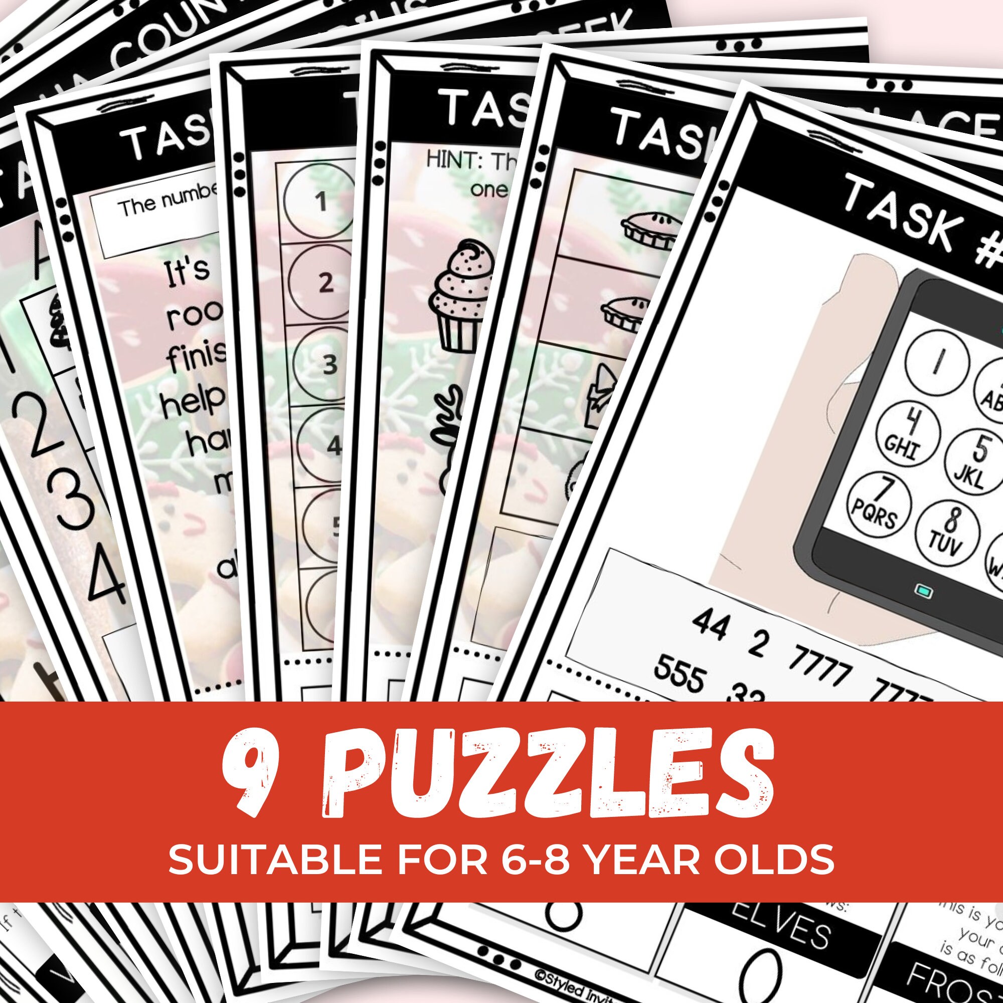 Christmas Escape Room for Kids, Printable Holiday Party Game, Xmas ...