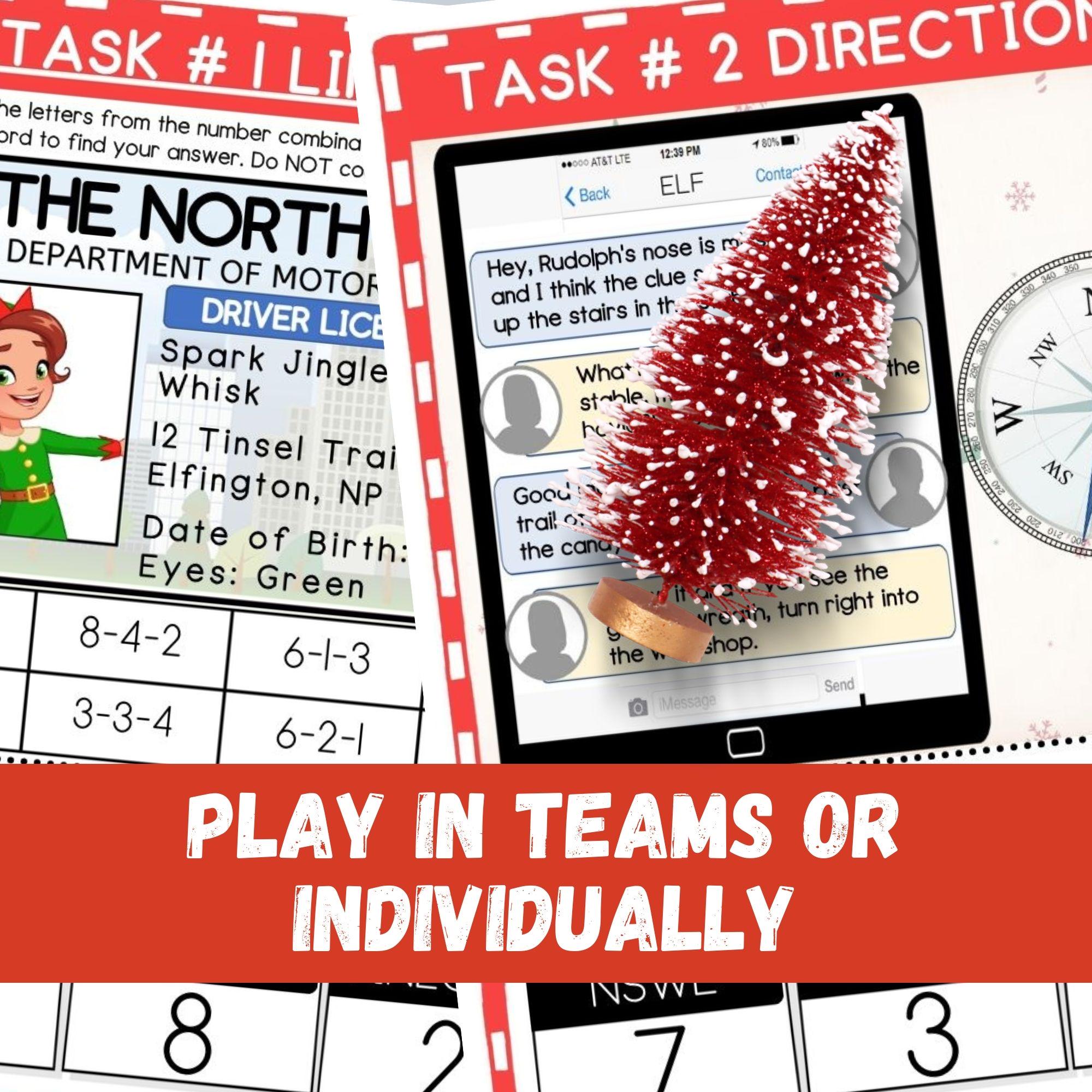 Christmas Escape Room for Kids, Printable Holiday Party Game, Xmas ...