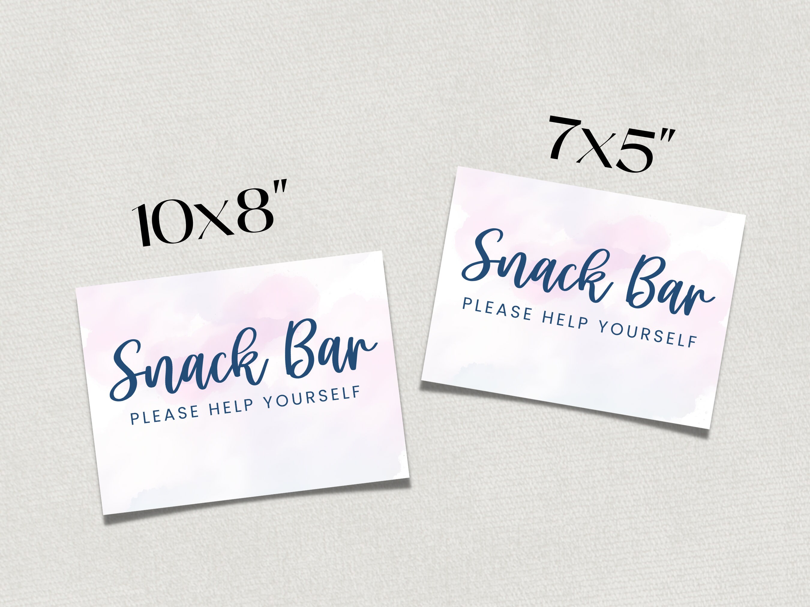 Bunny Party Food Sign, Canva Template, Snack Bar Sign, Bunny Rabbit ...