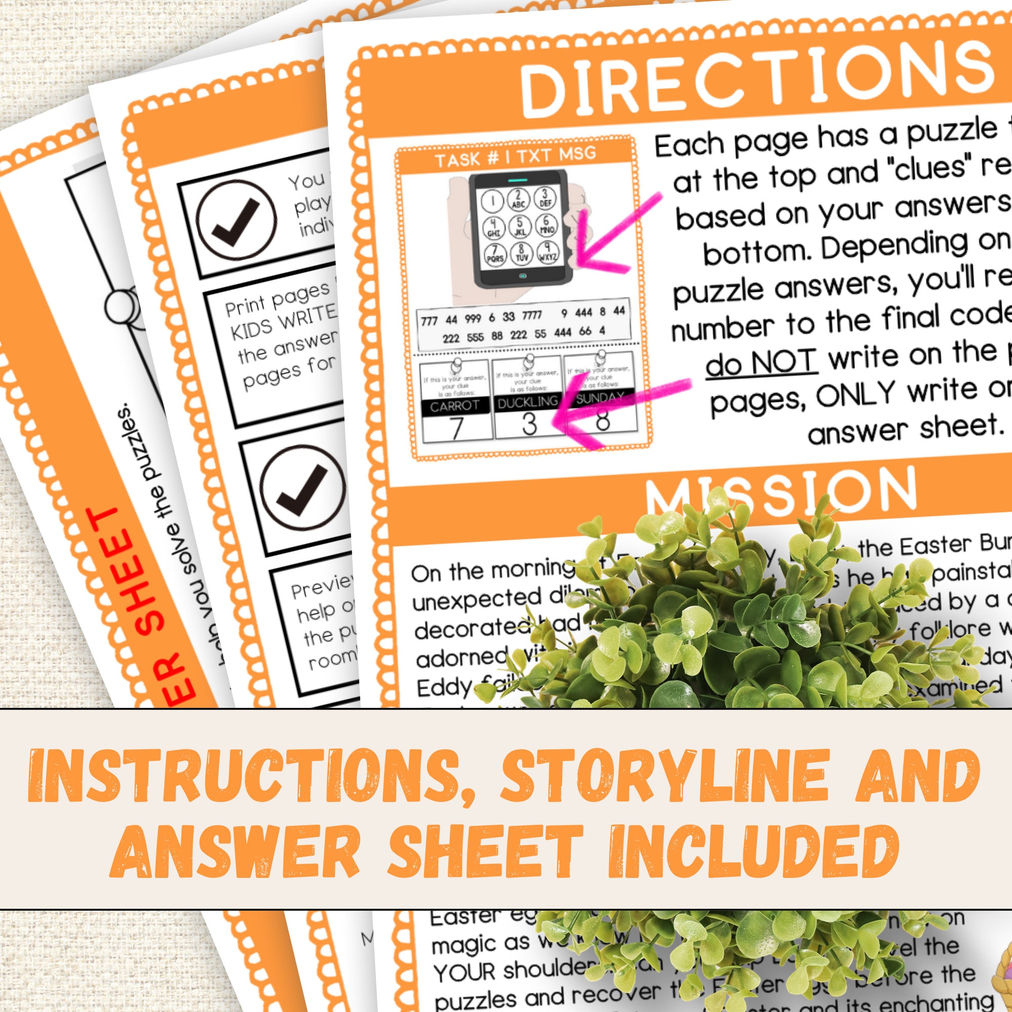 Easter Escape Room for Kids, Printable Party Game, Easter Activity ...