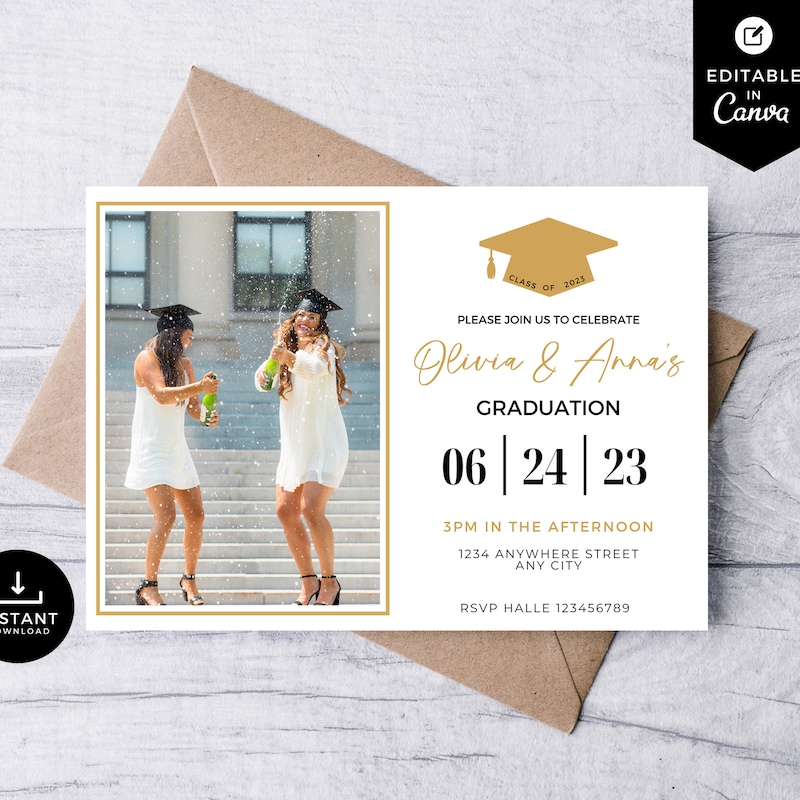 Grad Party Invite - Etsy