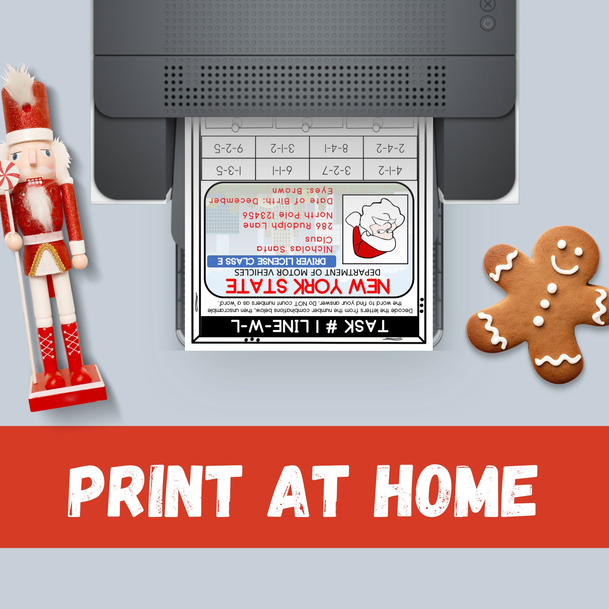 Christmas Escape Room for Kids, Printable Holiday Party Game, Xmas ...