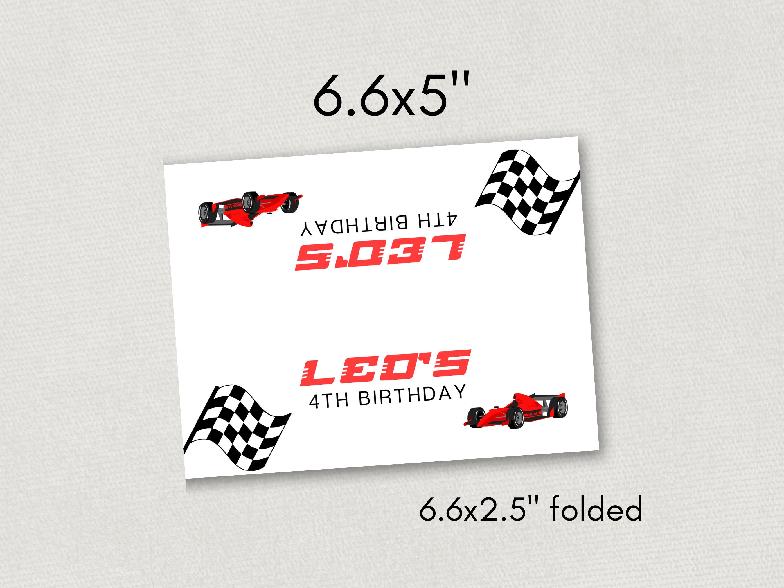 Race Car Candy Bag Topper, Treat Bag, Little Racer Birthday Party ...