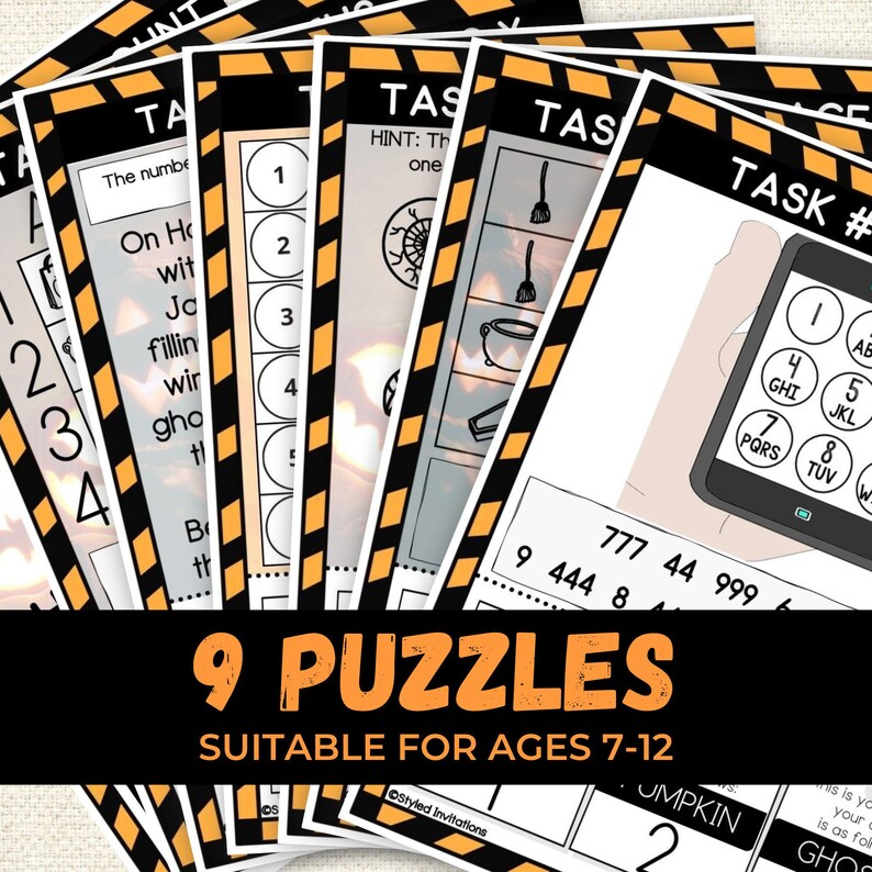 Halloween Escape Room for Kids, Printable Party Game, Halloween ...
