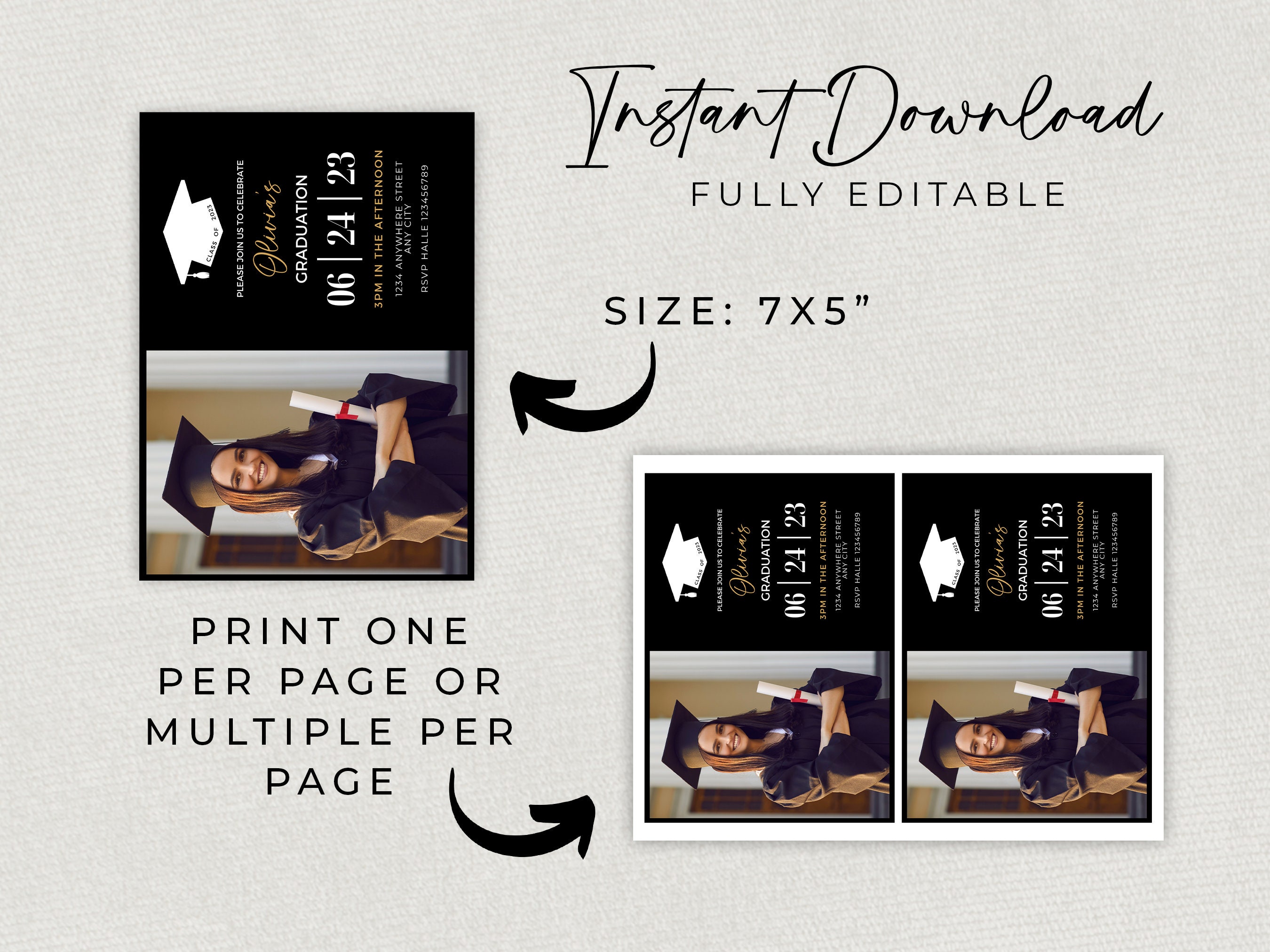 Graduation Party Invitation, Graduation Invite, Grad Party Invite ...