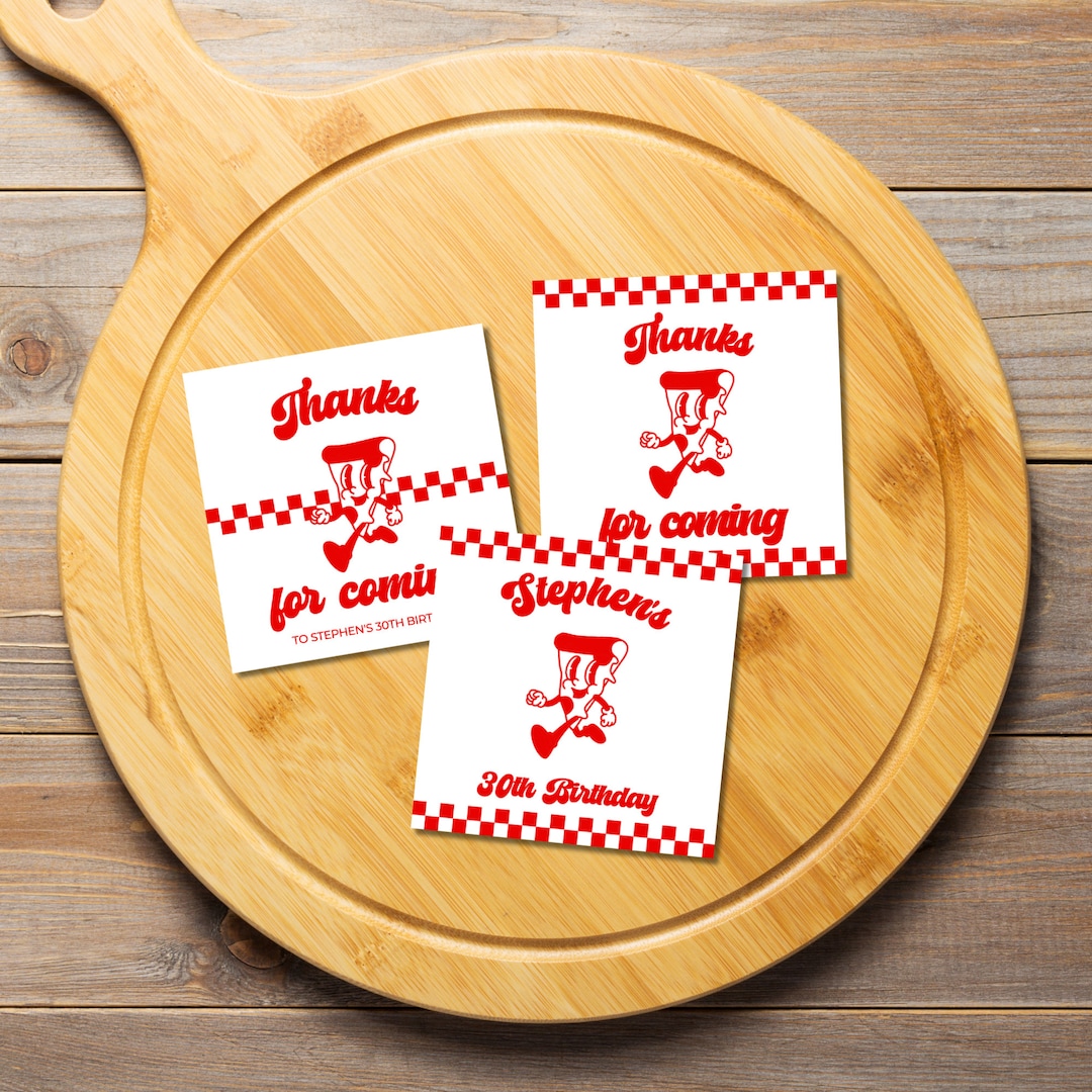 Matchbook Template, Pizza Party, Pizzeria Favour Template, Editable ...