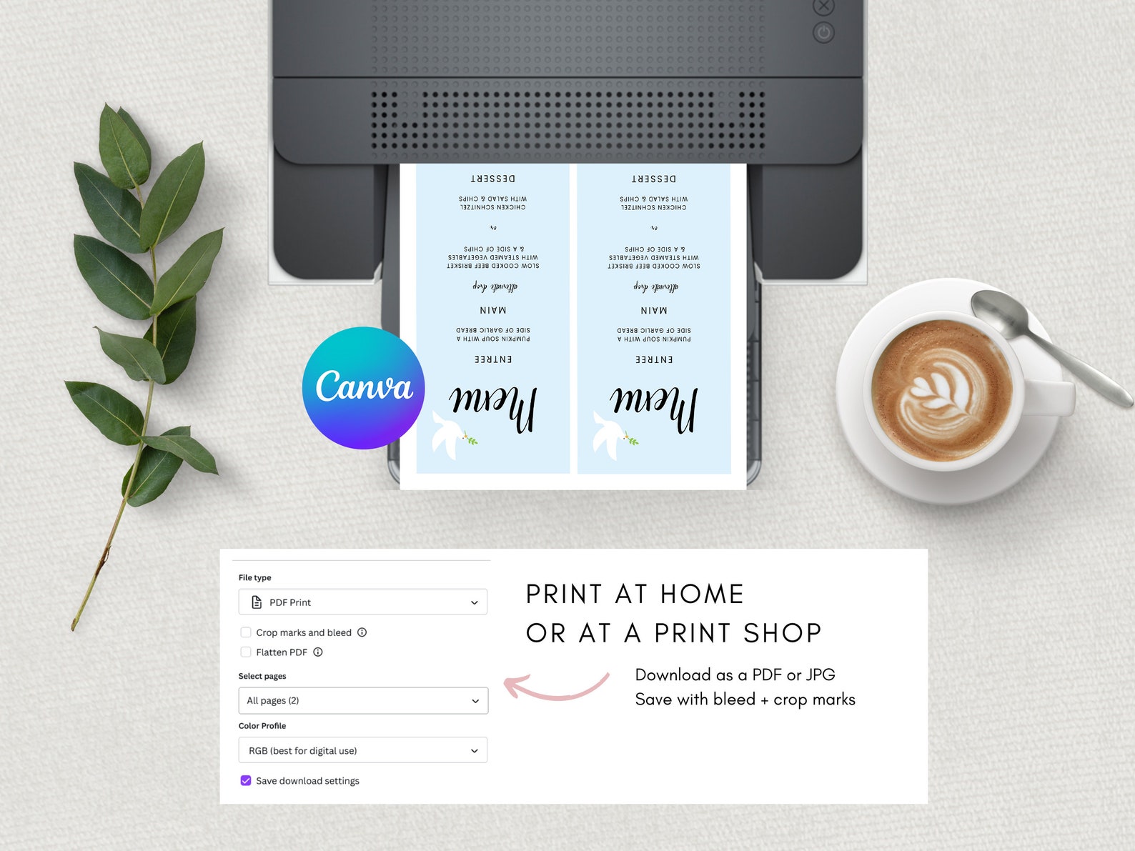 Noah's Ark Menu Template, Birthday Menu, Canva Template, Menu Card ...