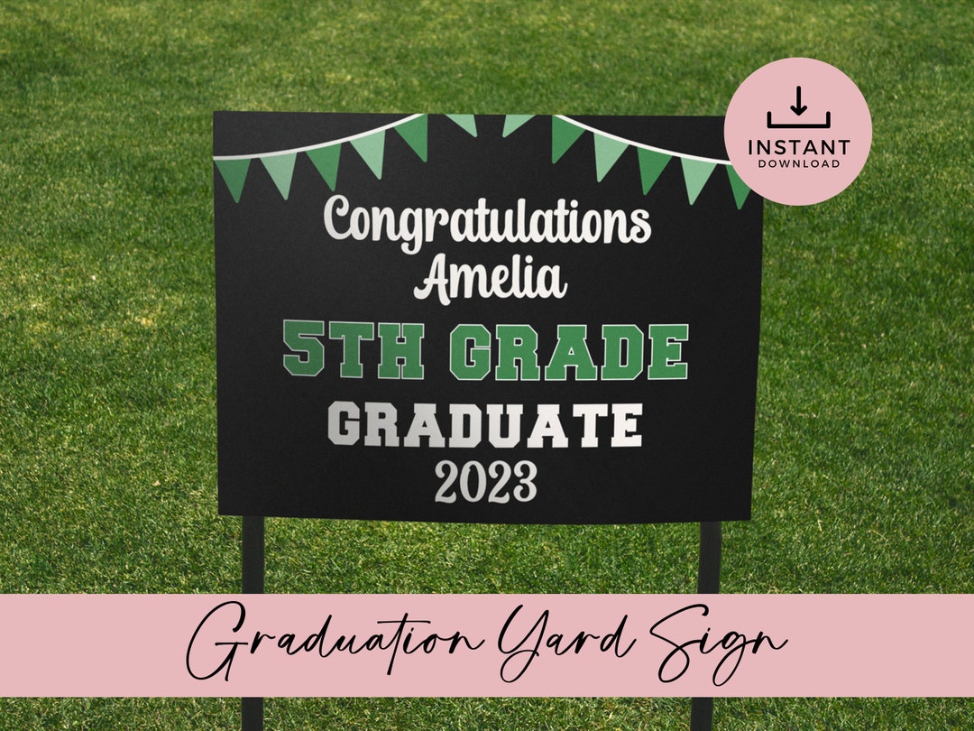 Graduation Yard Sign, 2023 Graduation Sign, Custom Yard Sign, Class of ...