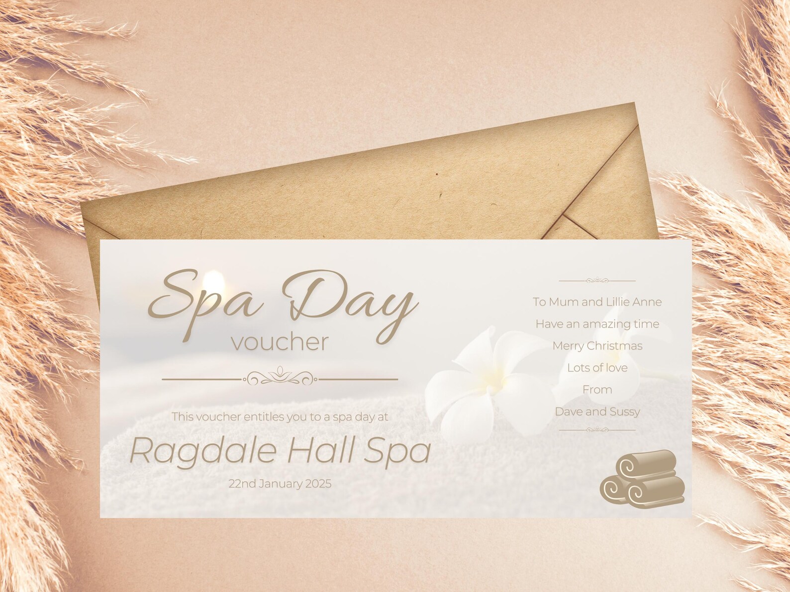 Spa Day Gift Voucher, Pamper, Valentines Day, for Her, Birthday ...