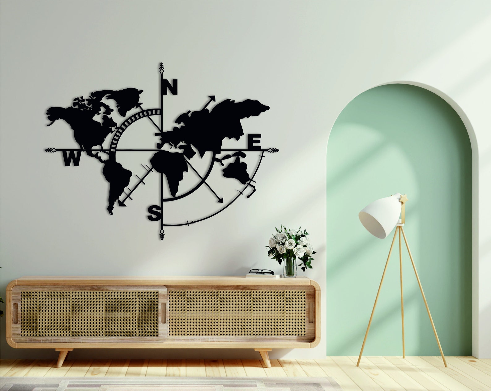 Contemporary Design World Map Industrial Wall Decor World - Etsy