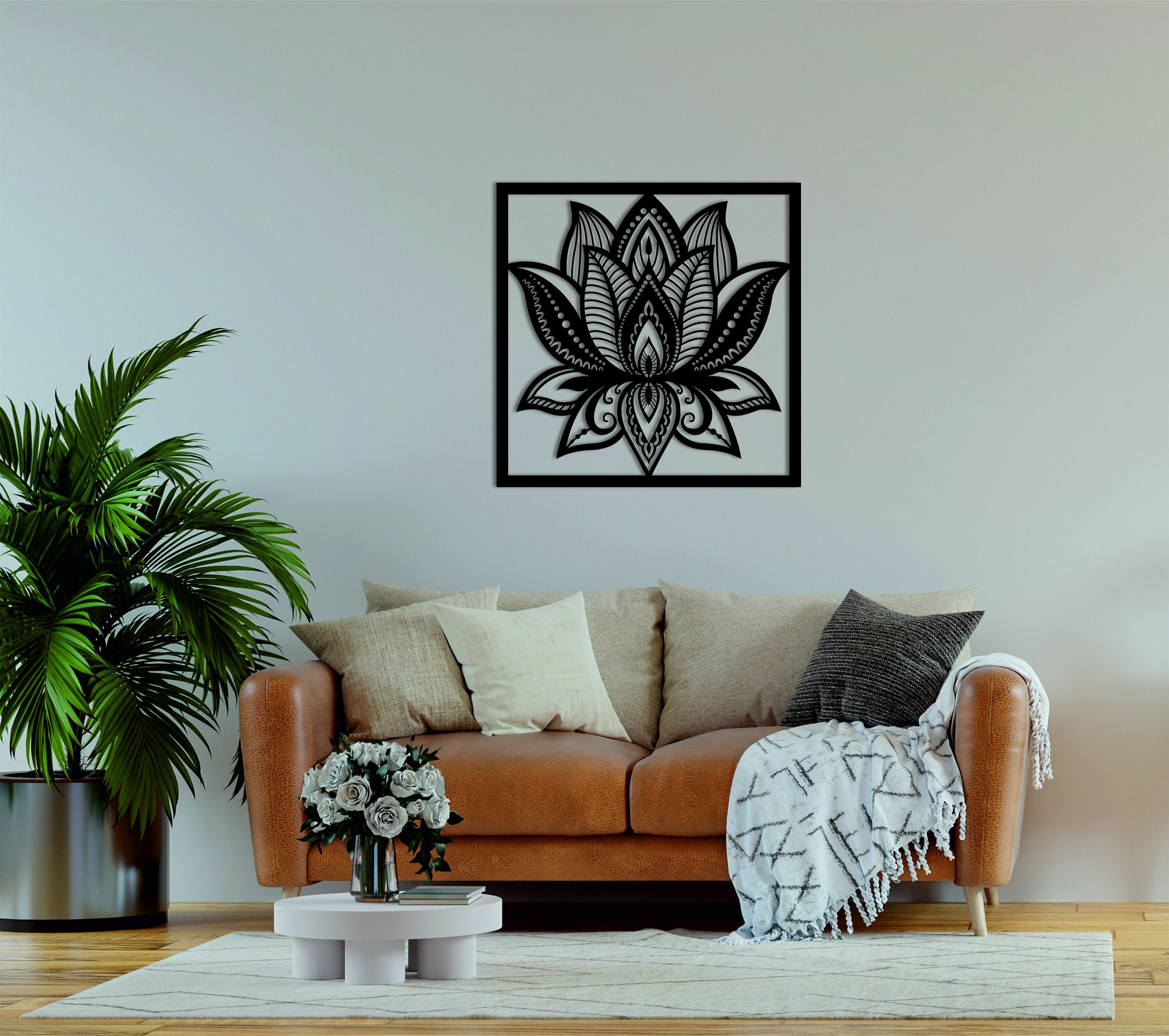Lotus Metal Wall Art Lotus Flower Wall Art Metal Lotus - Etsy
