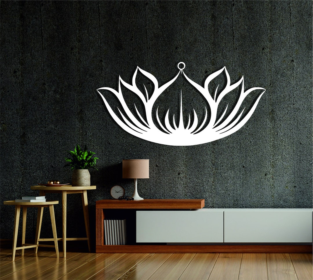 Lotus Metal Wall Art, Lotus Flower Wall Art, Metal Lotus Decoration ...