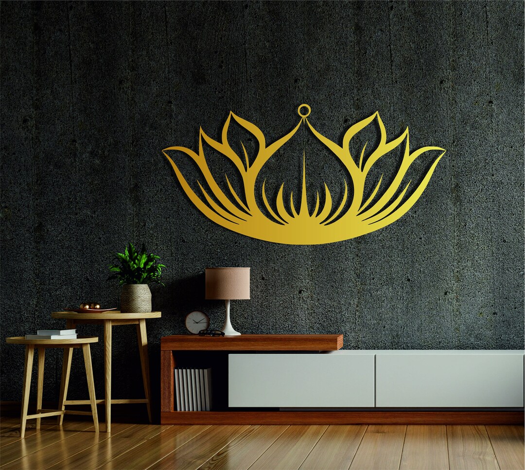 Lotus Metal Wall Art Lotus Flower Wall Art Metal Lotus - Etsy