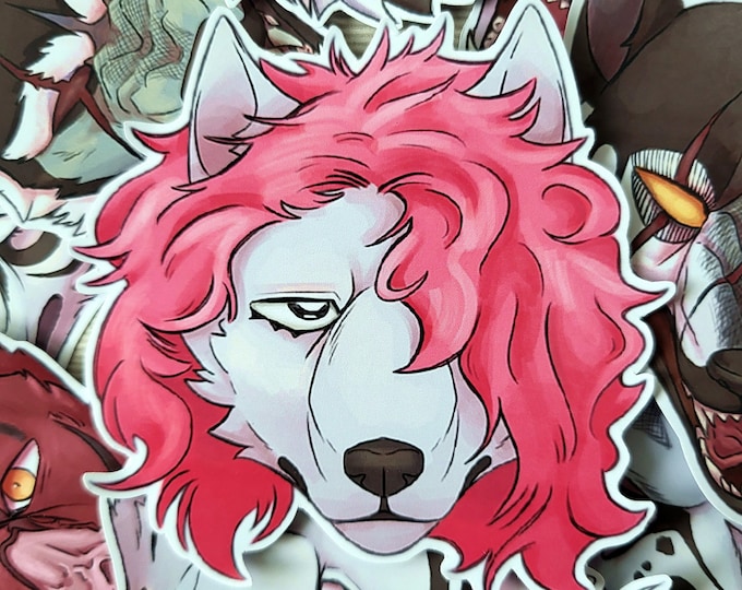 GNG Wolf Arc Sticker Set Gaia's Pack - Etsy