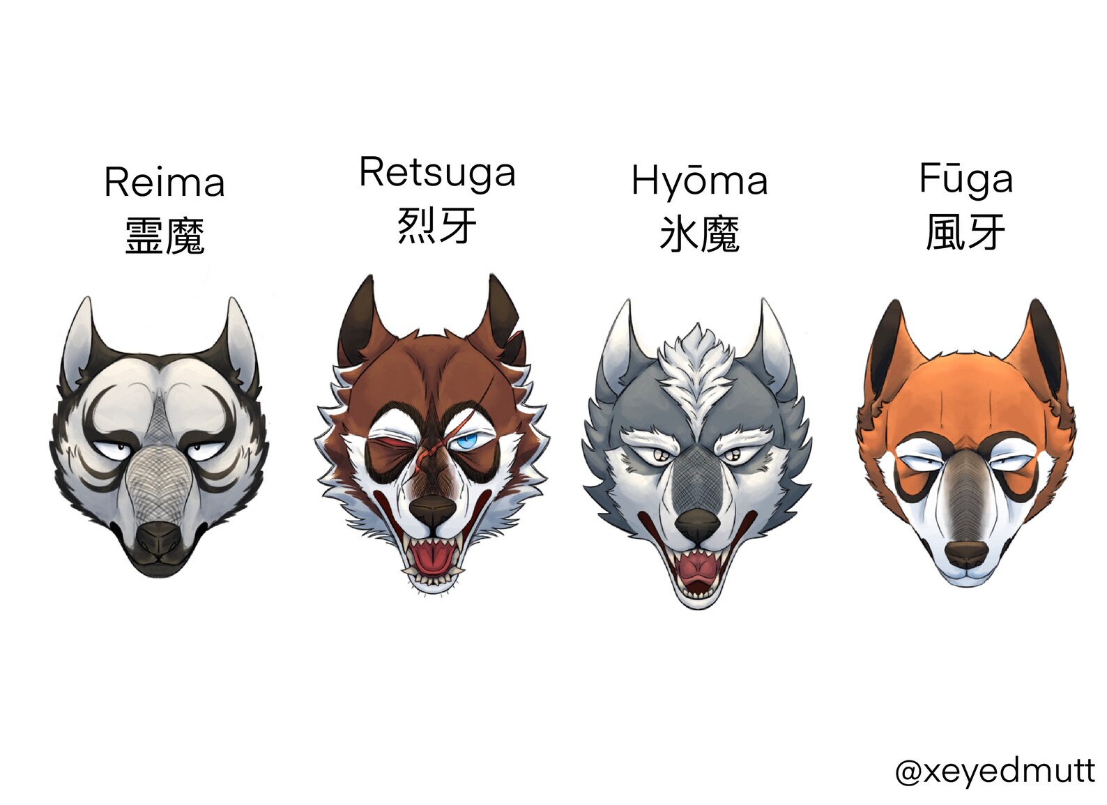 GNG | Wolf Arc Sticker Set | Reima's Pack - Etsy