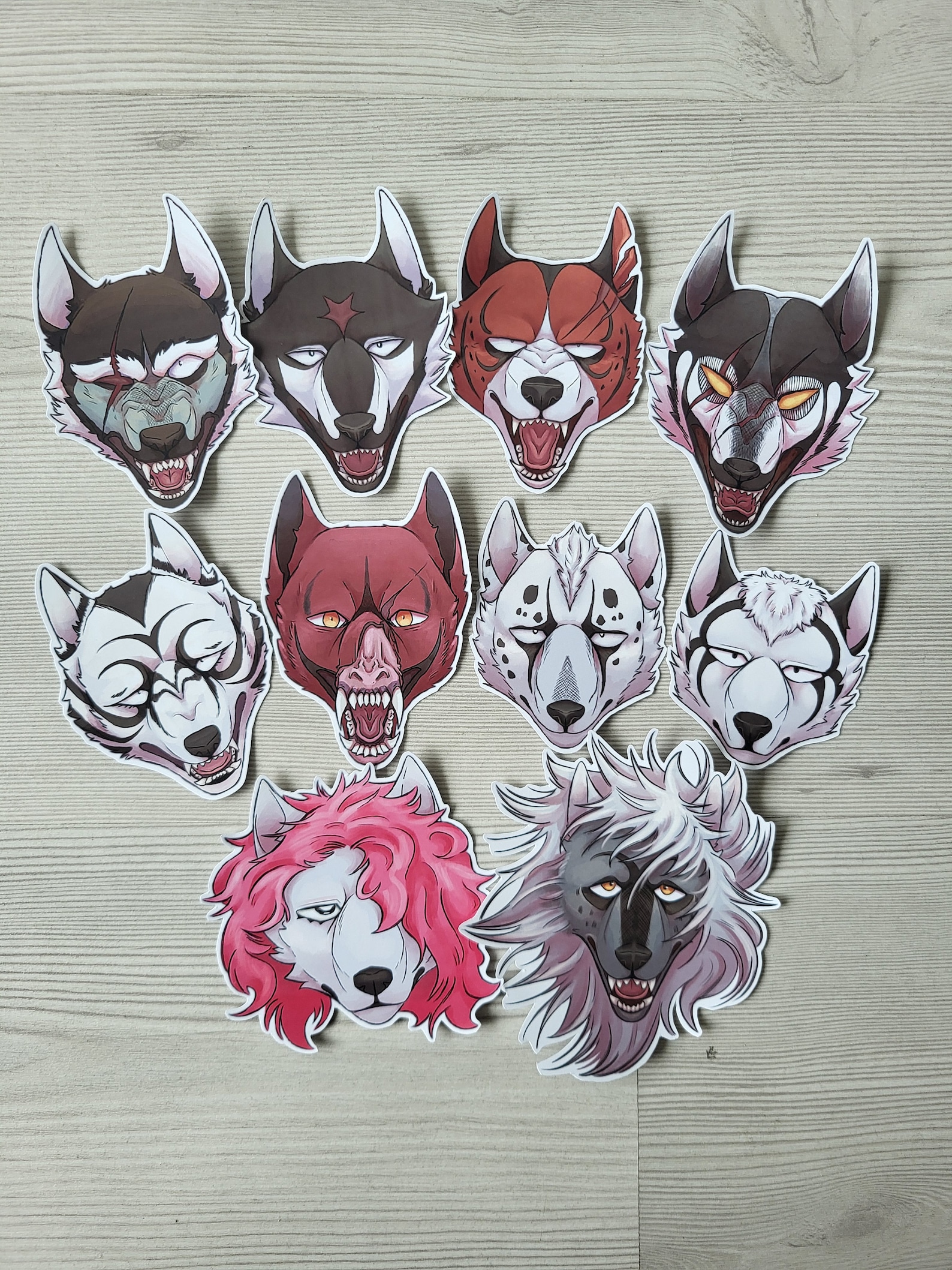 GNG | Wolf Arc Sticker Set | Gaia's Pack - Etsy