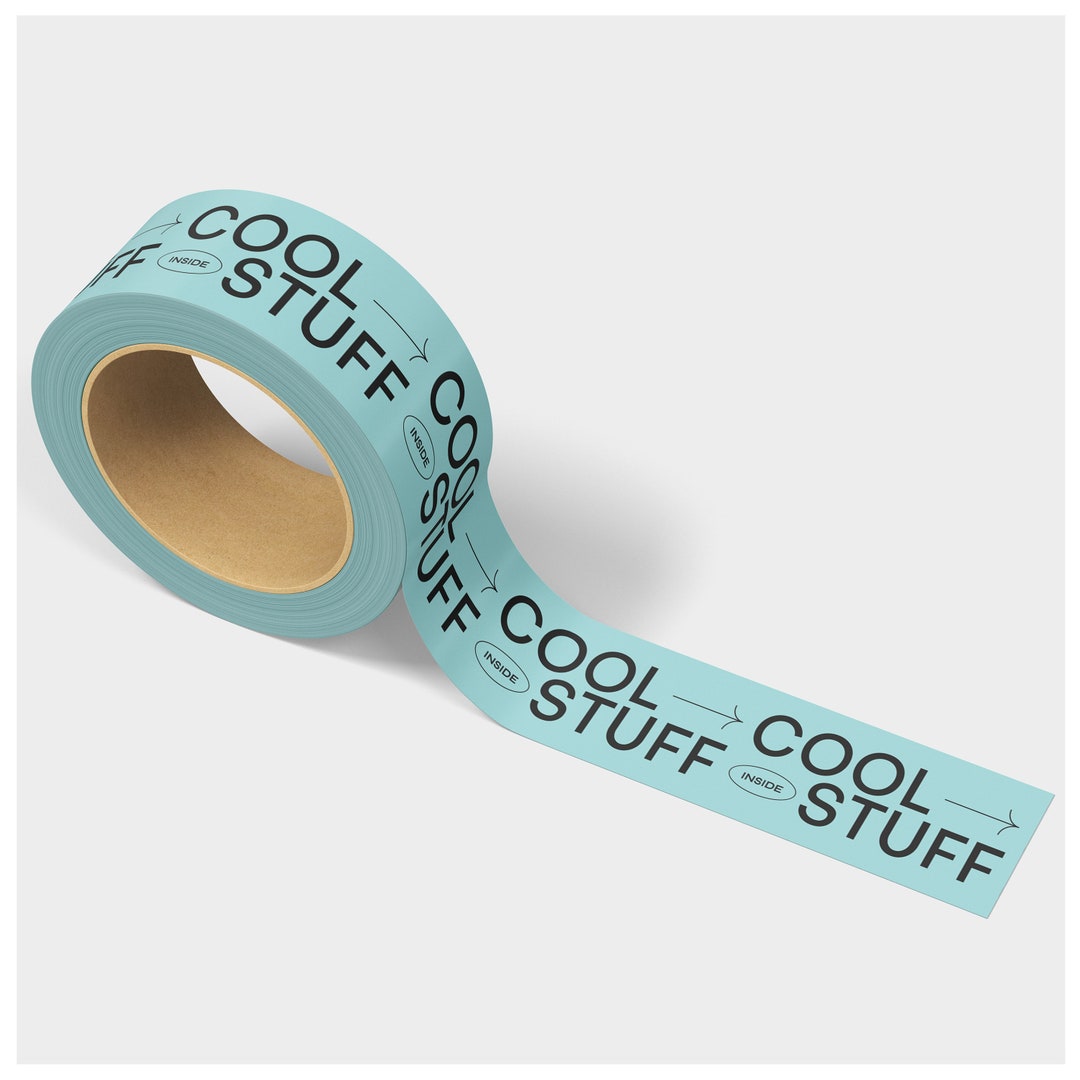 Cool Stuff Inside Packing Tape, Colorful Printed Shipping Tape ...