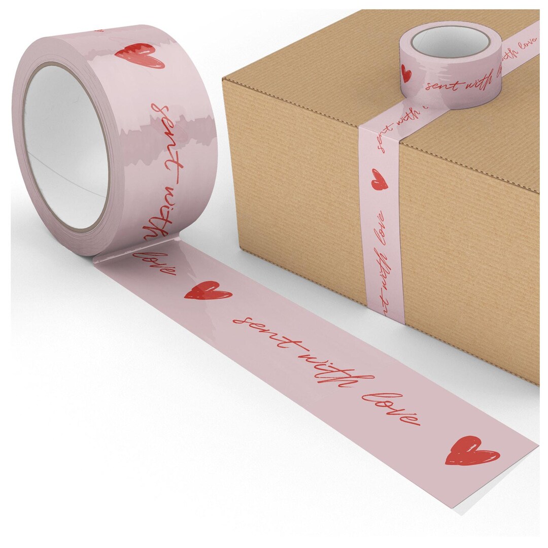 Sent With Love Handwritten Script Positive Loving Message Packing and ...