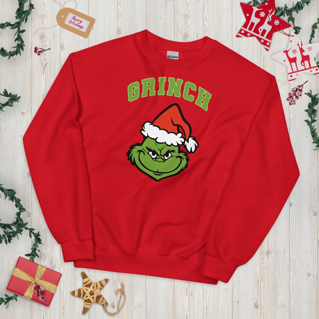 Grinch Unisex Sweatshirt | Christmas Sweatshirt, Grinch Shirt ...