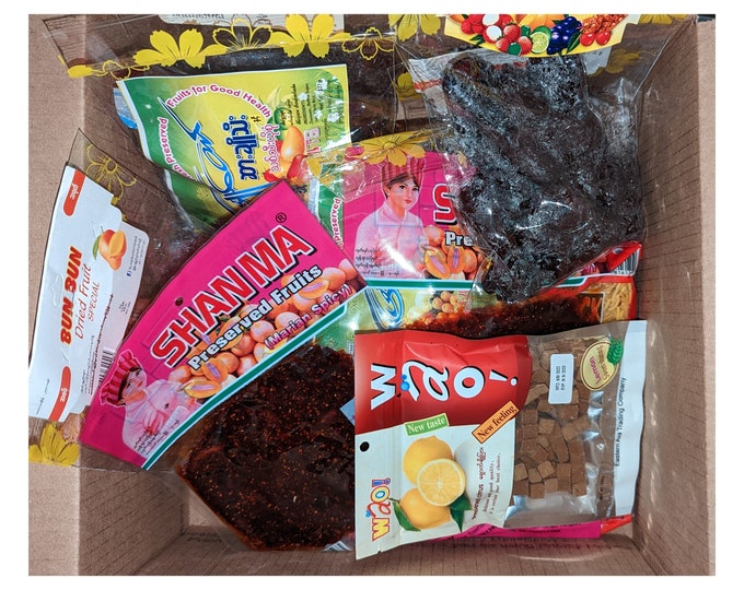 Myanmar Burmese Snacks | South East Asian Snack Box | Dried Preserved ...