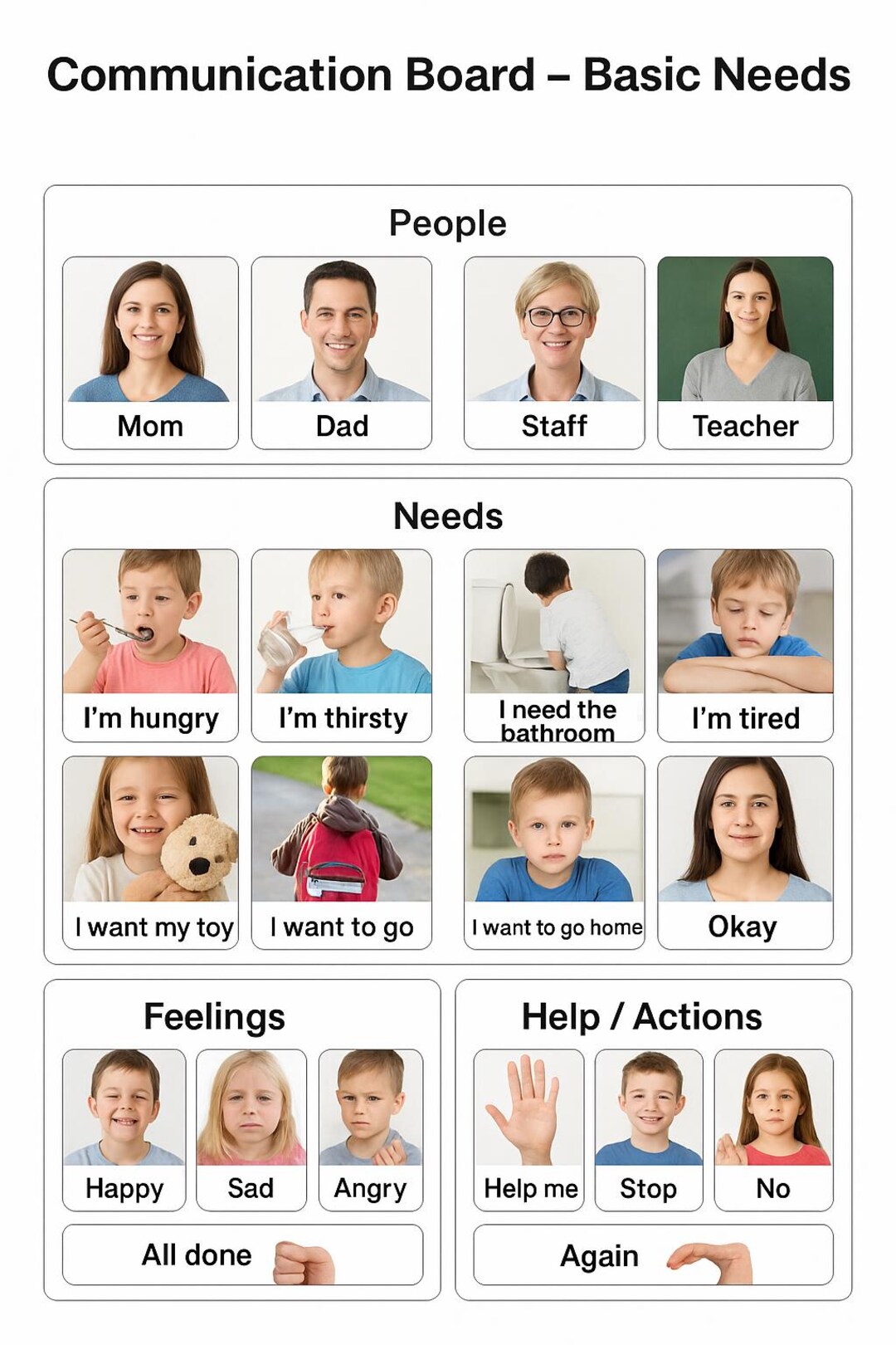 Basic Communication Sheet - Etsy