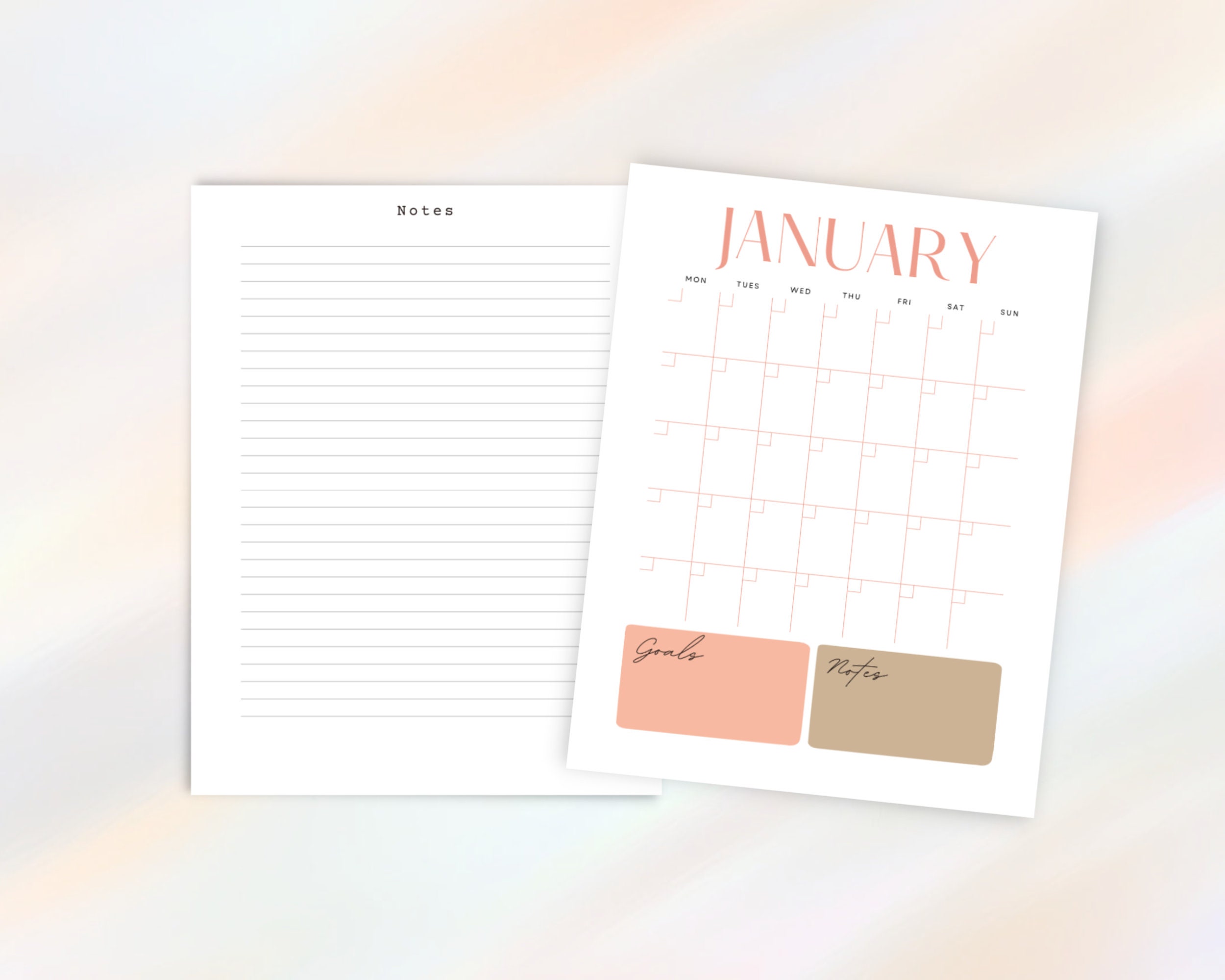 1 Dollar Planner, Free Planner With 1 Dollar Purchase on Any Etsy Itemweekly Planner, Daily ...