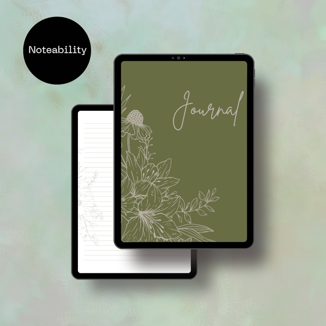 Journal, Digital Journal, Canva Template, 50 Pages, Lined Journal ...