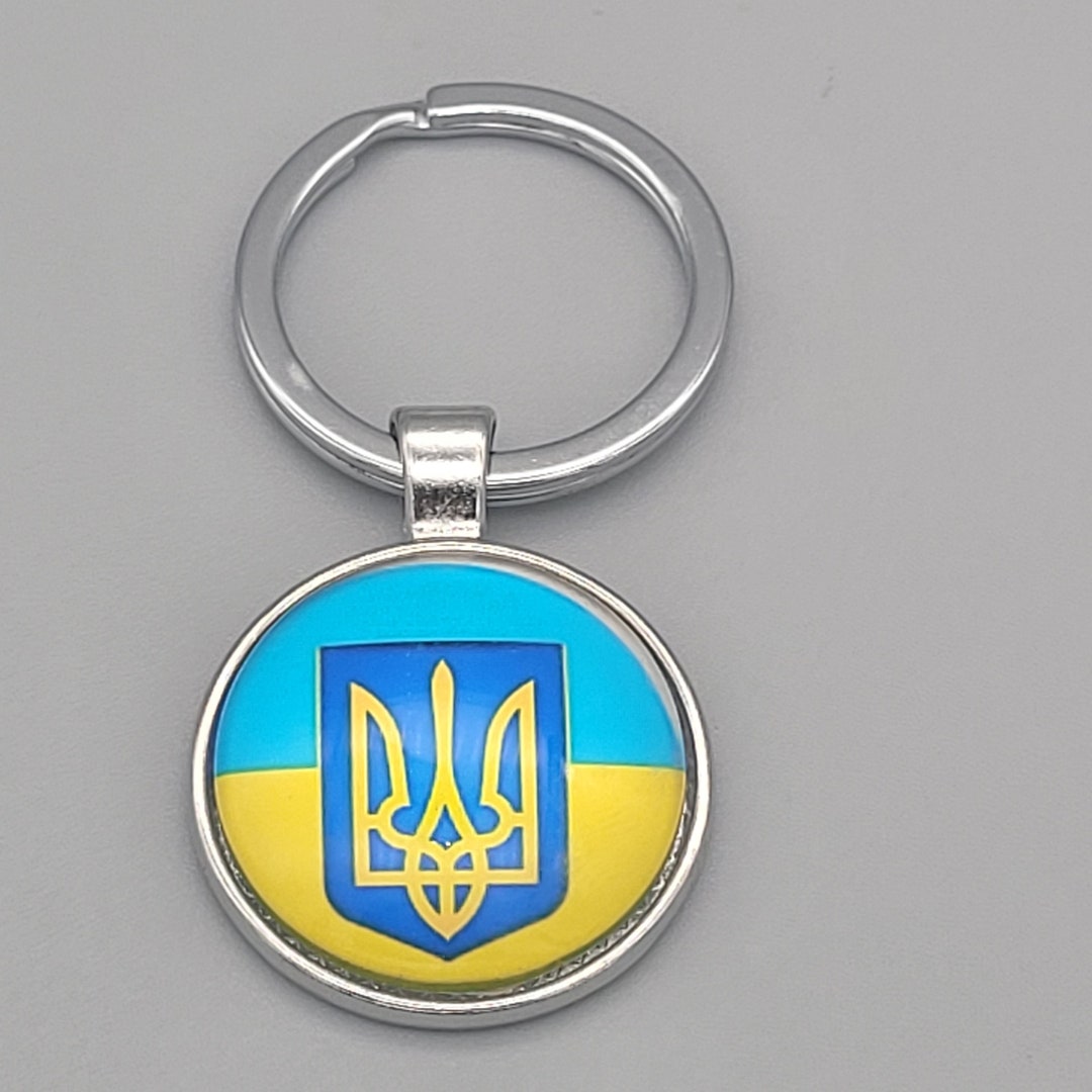 Ukrainian Trident Keychain Ukraine Keyring - Etsy