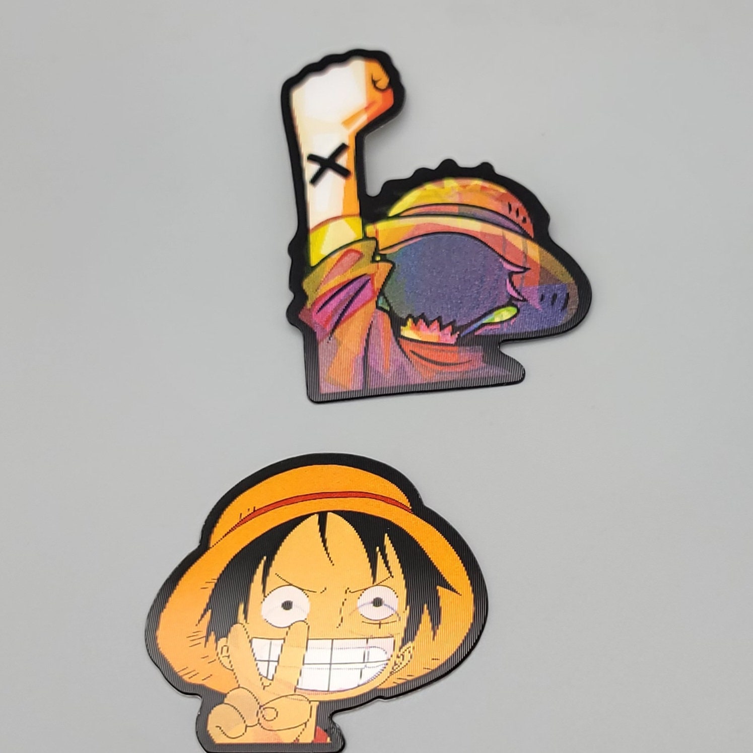 2 Mini Holographic Lenticular Decals, Waterproof Motion Stickers ...