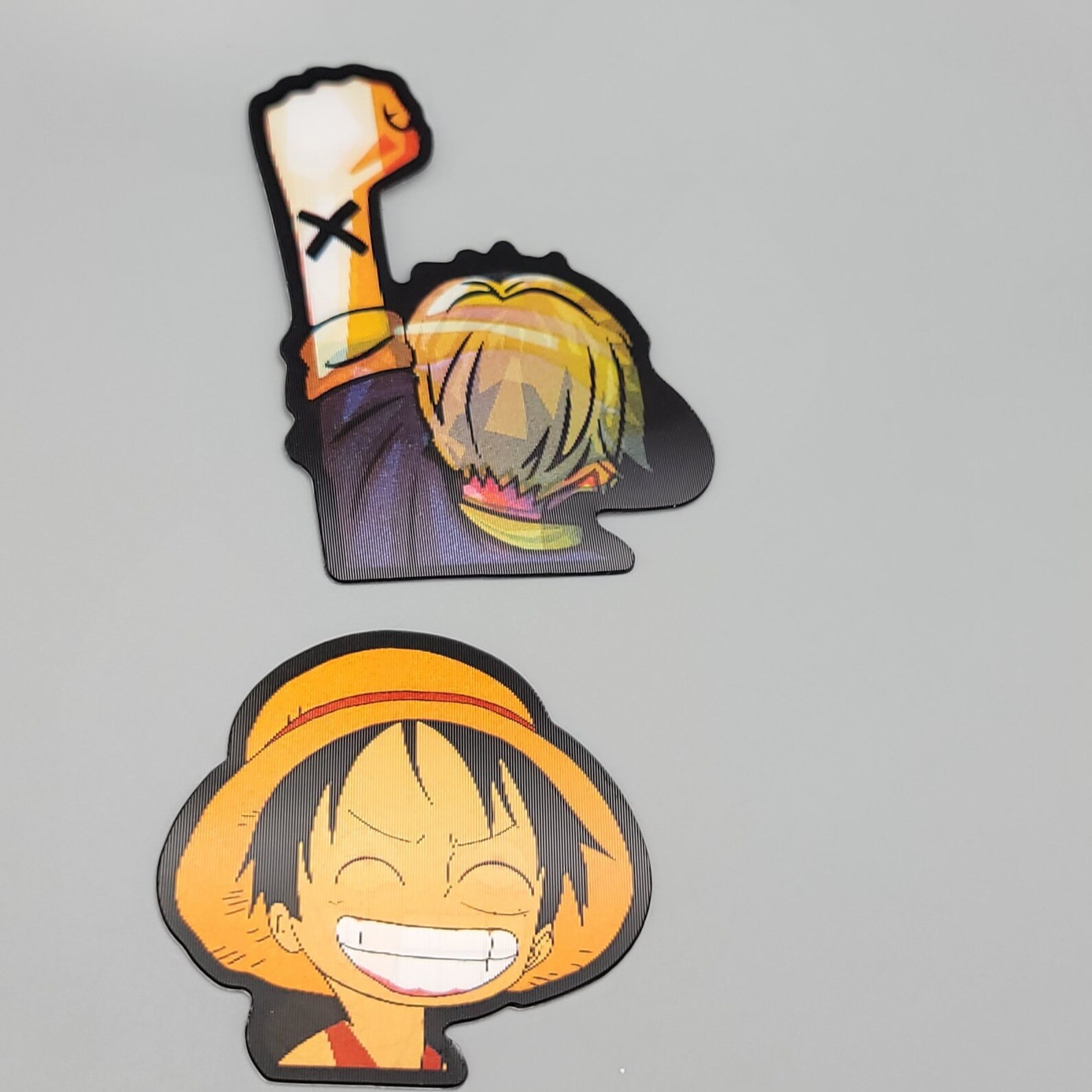 2 Mini Holographic Lenticular Decals, Waterproof Motion Stickers ...