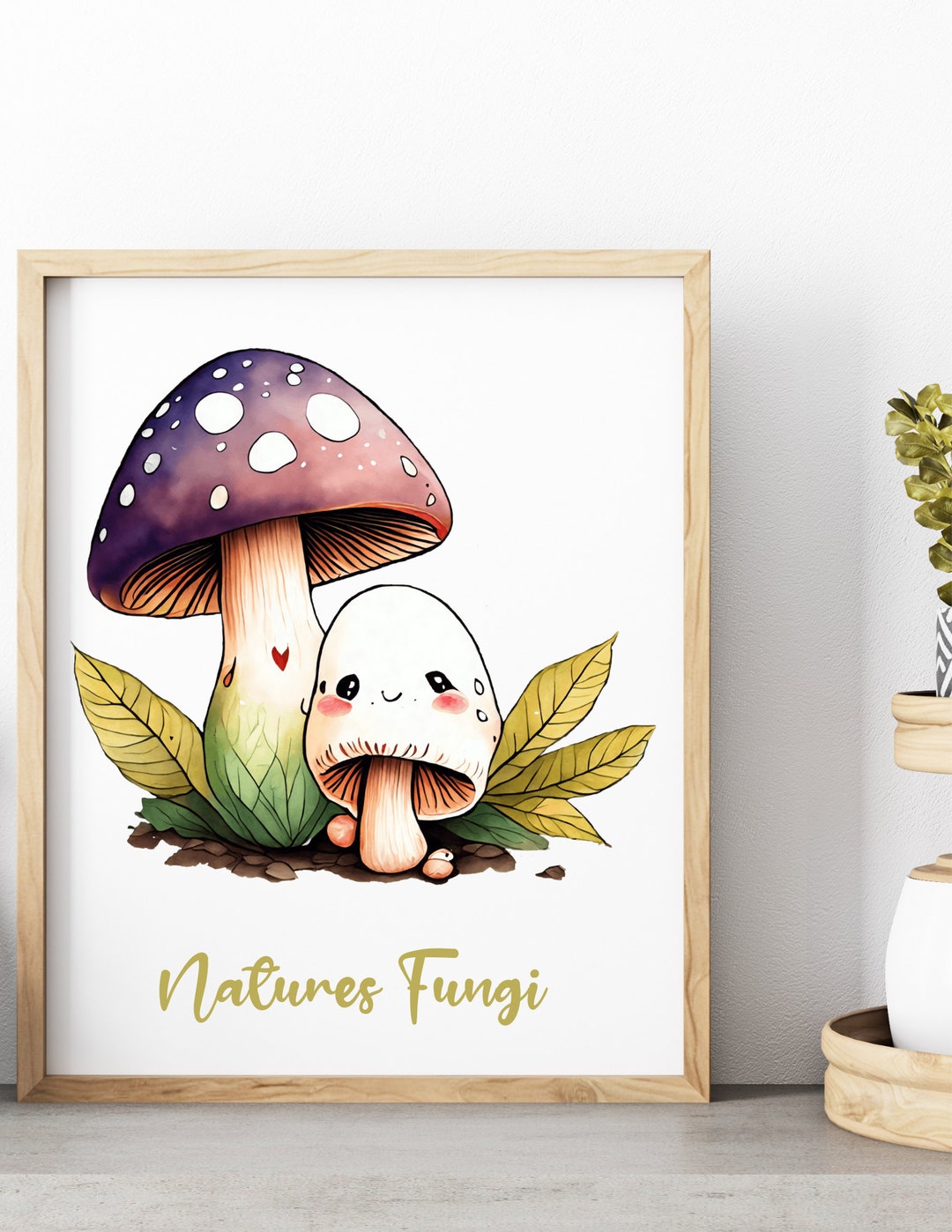 Fungi Wall Art, Fungi Digital Art, Fungi Printable Art, Gifts, Wall ...