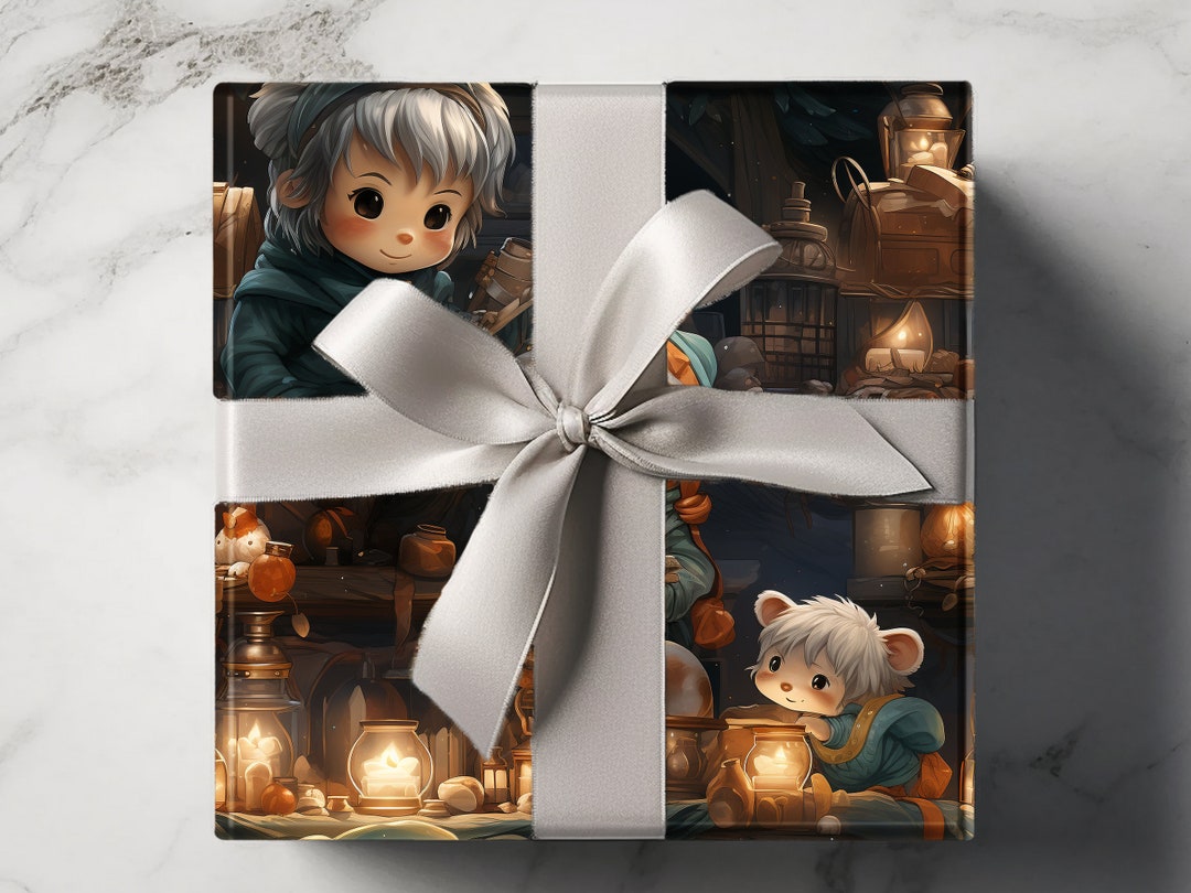 Santa's Workshop Christmas Wrapping Paper for Gifts, Cute, Gift Wrap ...