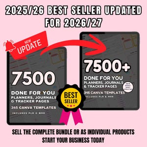 7500 Pages Done for You 345 Canva Templates Bundle: Updated 2026/27 PLR ...