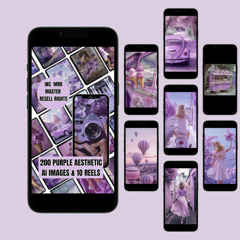 200 Purple 10 Purple Ai Image Reels, Instagram Stories & Reels, Social ...