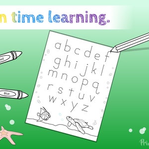 Learn ABC Traceable Pages, Printable Activity Pages, Kids Fun ...