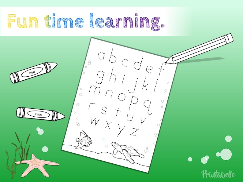 Learn ABC Traceable Pages, Printable Activity Pages, Kids Fun ...
