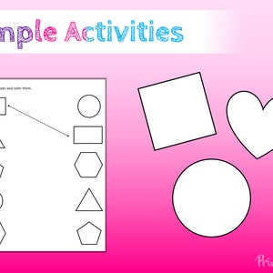Learning Shapes, Printable Activity Coloring Pages, Kids Activity Pages ...
