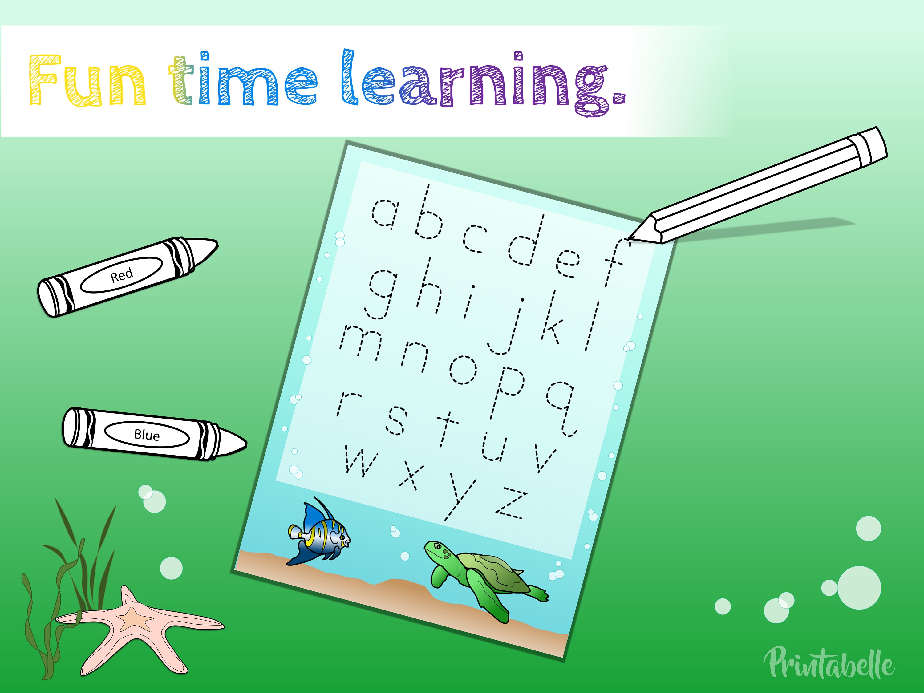 ABC Traceable Pages, Printable ABC Homeschool Pages, Educational ...