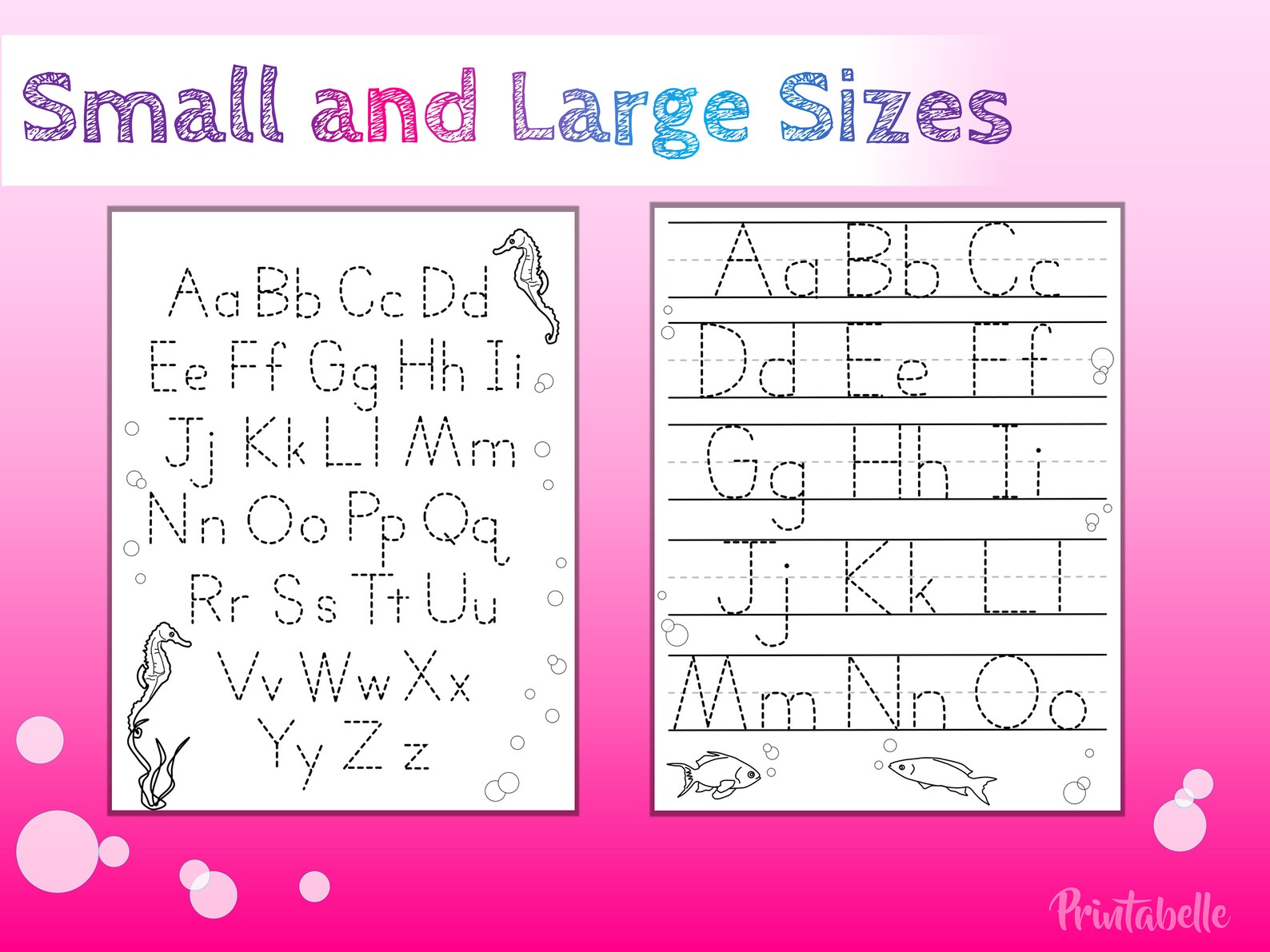Learn ABC Traceable Pages, Printable Activity Pages, Kids Fun ...
