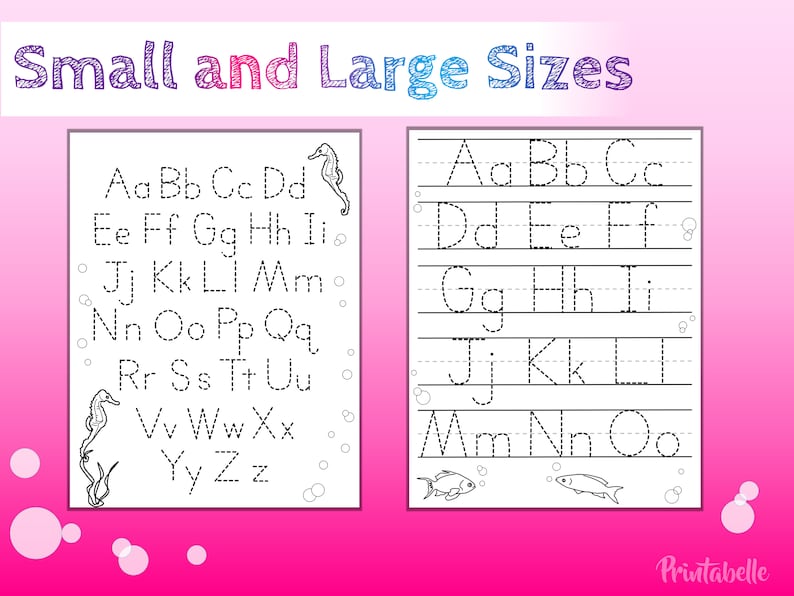 Learn ABC Traceable Pages, Printable Activity Pages, Kids Fun ...
