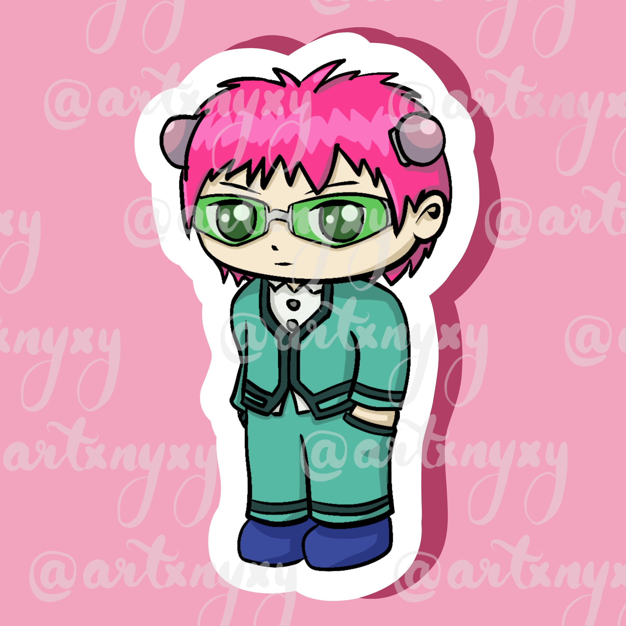 Saiki K Anime Chibi Sticker - Etsy