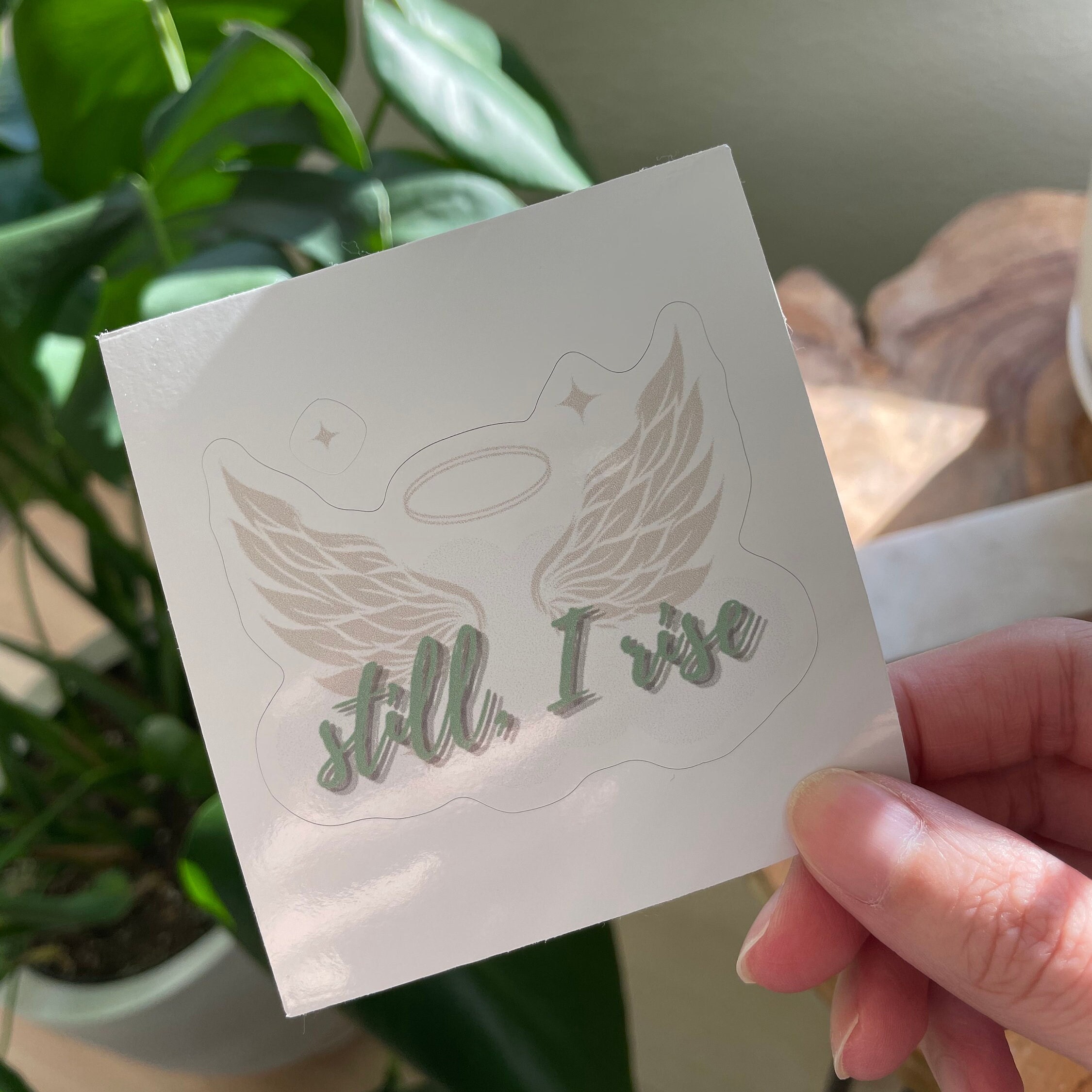 Angel Sticker, Still, I Rise Sticker, Vinyl Sticker, Laptop Sticker ...