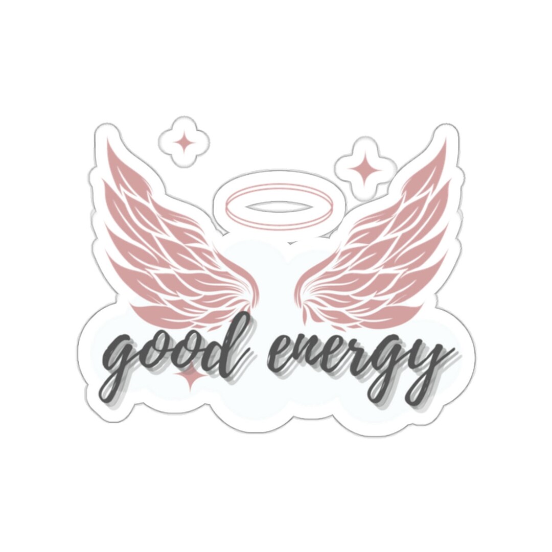 Angel Sticker, Good Energy Sticker, Vinyl Sticker, Laptop Sticker ...