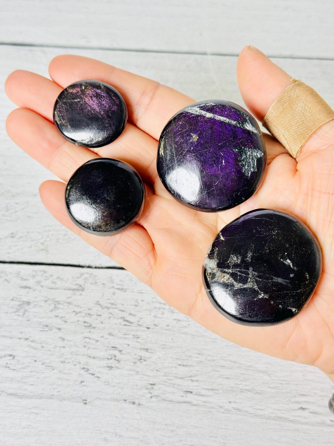 Purpurite Flat Stone - Etsy