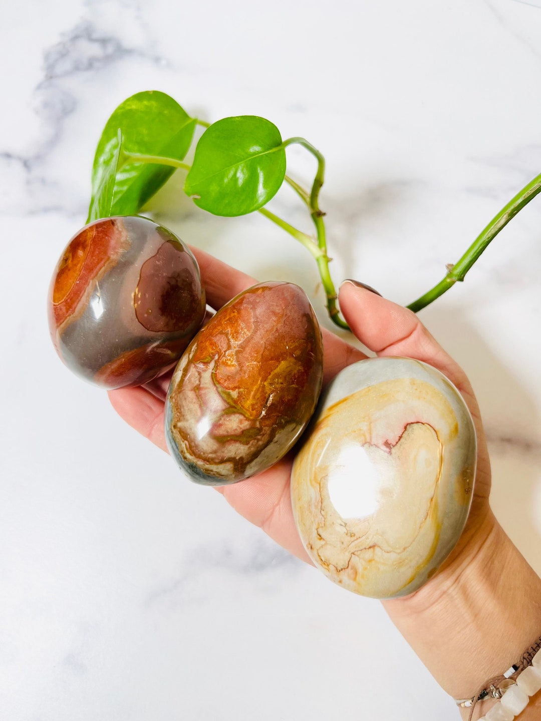 NATURE - Polychrome Jasper Palm Stone | Desert Jasper Palm Stone - Etsy