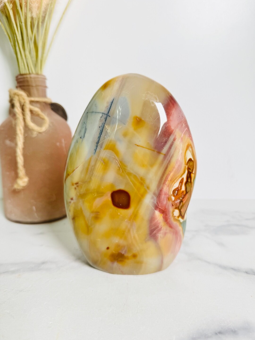 Pastel Colored Polychrome Jasper Freeform - Etsy