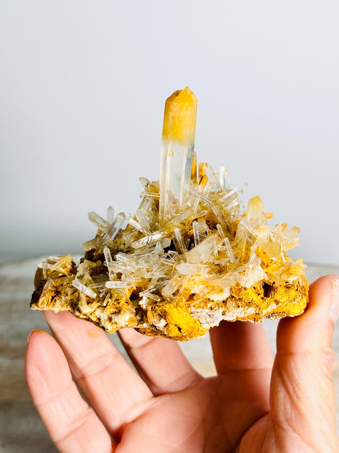 RARE COLLECTOR CRYSTAL Mango Quartz Cluster - Etsy