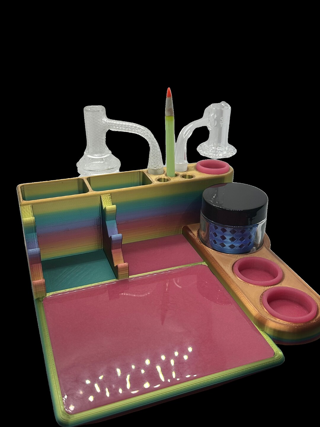 Custom Dab Station- Terp Pearl & ISO Jar Bath Tool Holder - XL Size ...